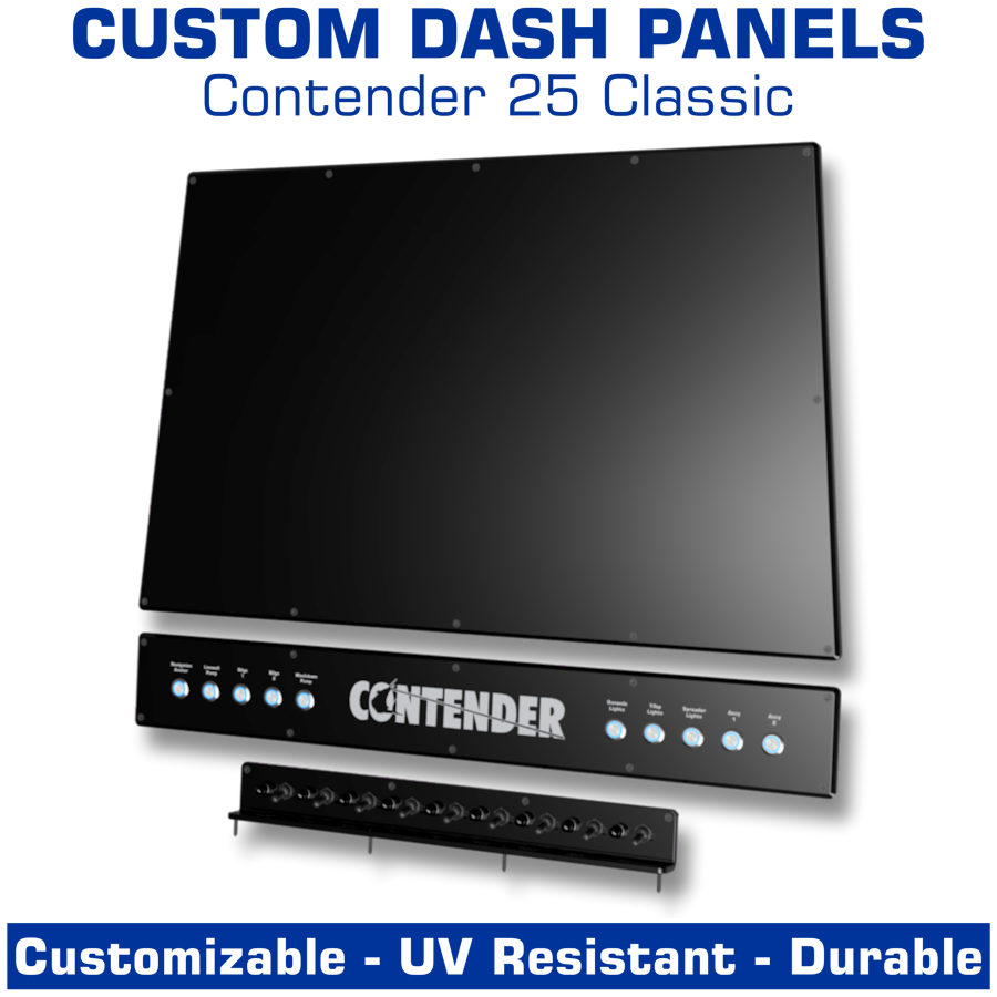 Dash & Switch Panels (3-part) | Center Console | Contender 25 Classic ...