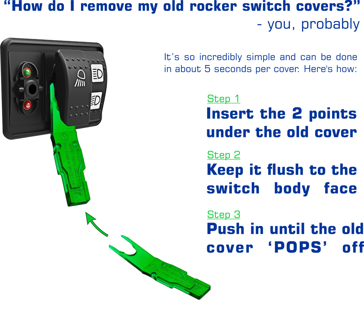Contura Switch Cover Removal Tool [GREEN] | American Offshore