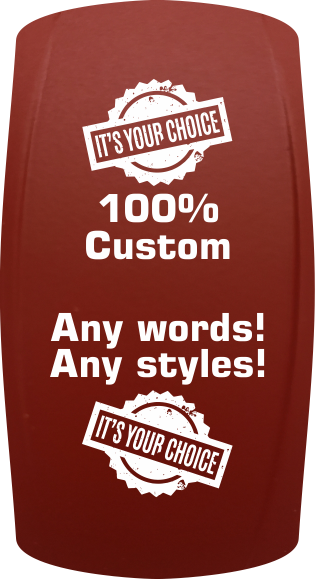 100% Custom Contura V Laser Etched Rocker Switch Cover | American Offshore