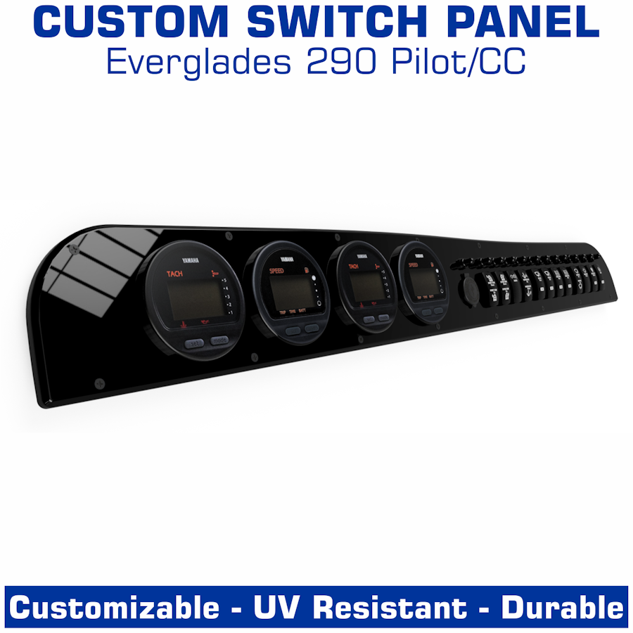 Switch Panel | Everglades 290 Pilot/CC | Center Console | American Offshore