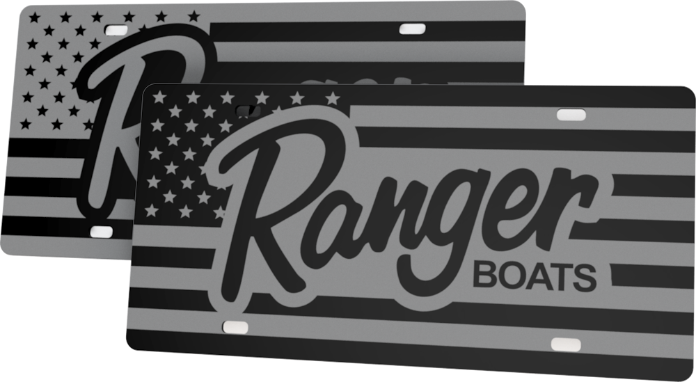 Ranger Boats License Plate | Black Gloss Acrylic | American Offshore