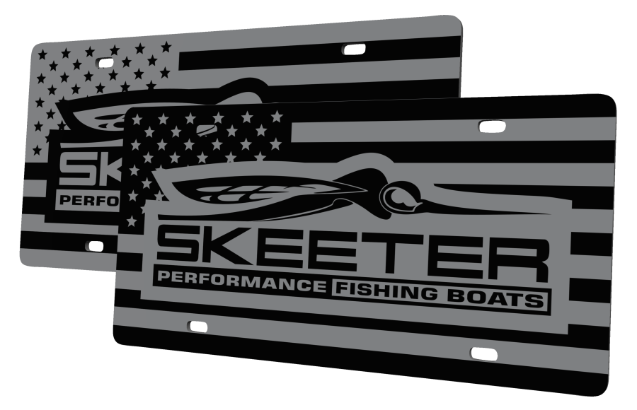 Skeeter Boats License Plate | Black Gloss Acrylic | American Offshore