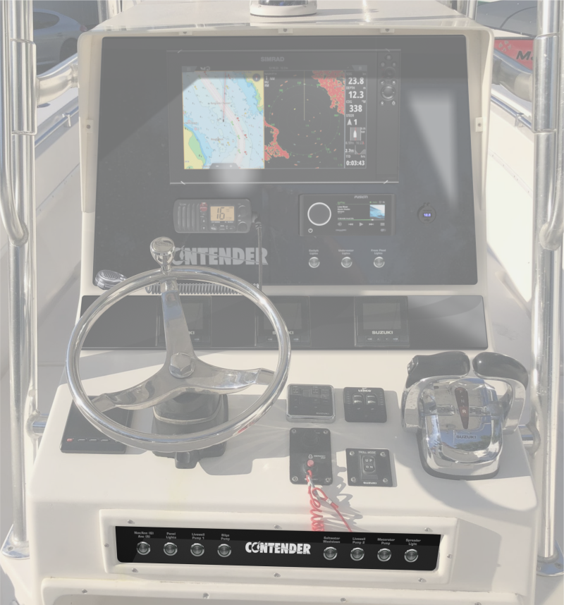 Dash Panels (3-part) | Center Console | Contender 31 Cuddy | American ...